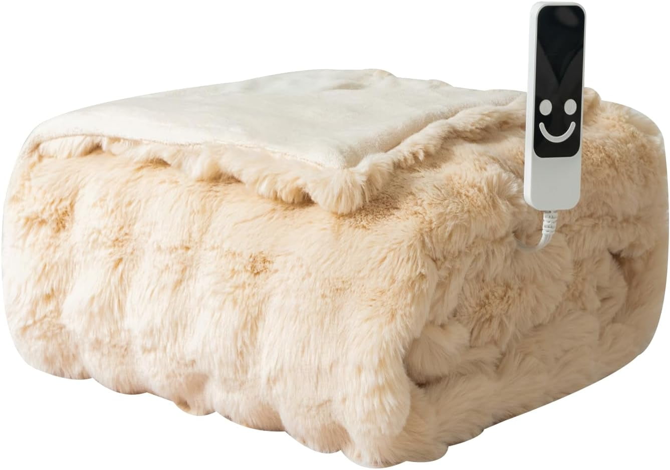 Electric Blanket with Temperature and Time Control,1-12 Hour Auto-off ...