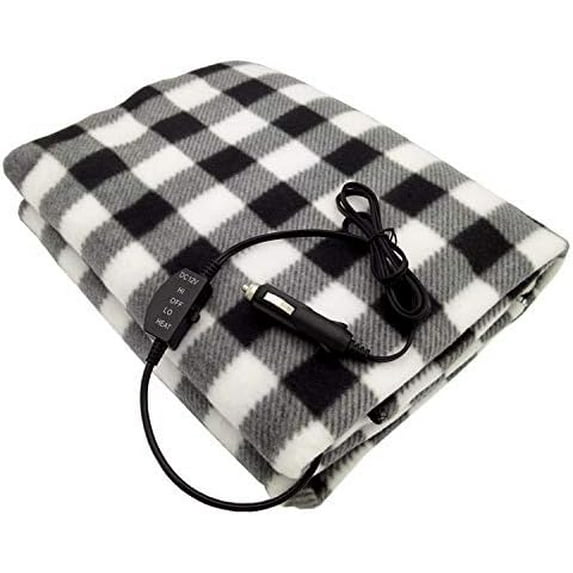 Electric Blankets - 12V Electric Car Heating Blanket Fleece Blanket for ...