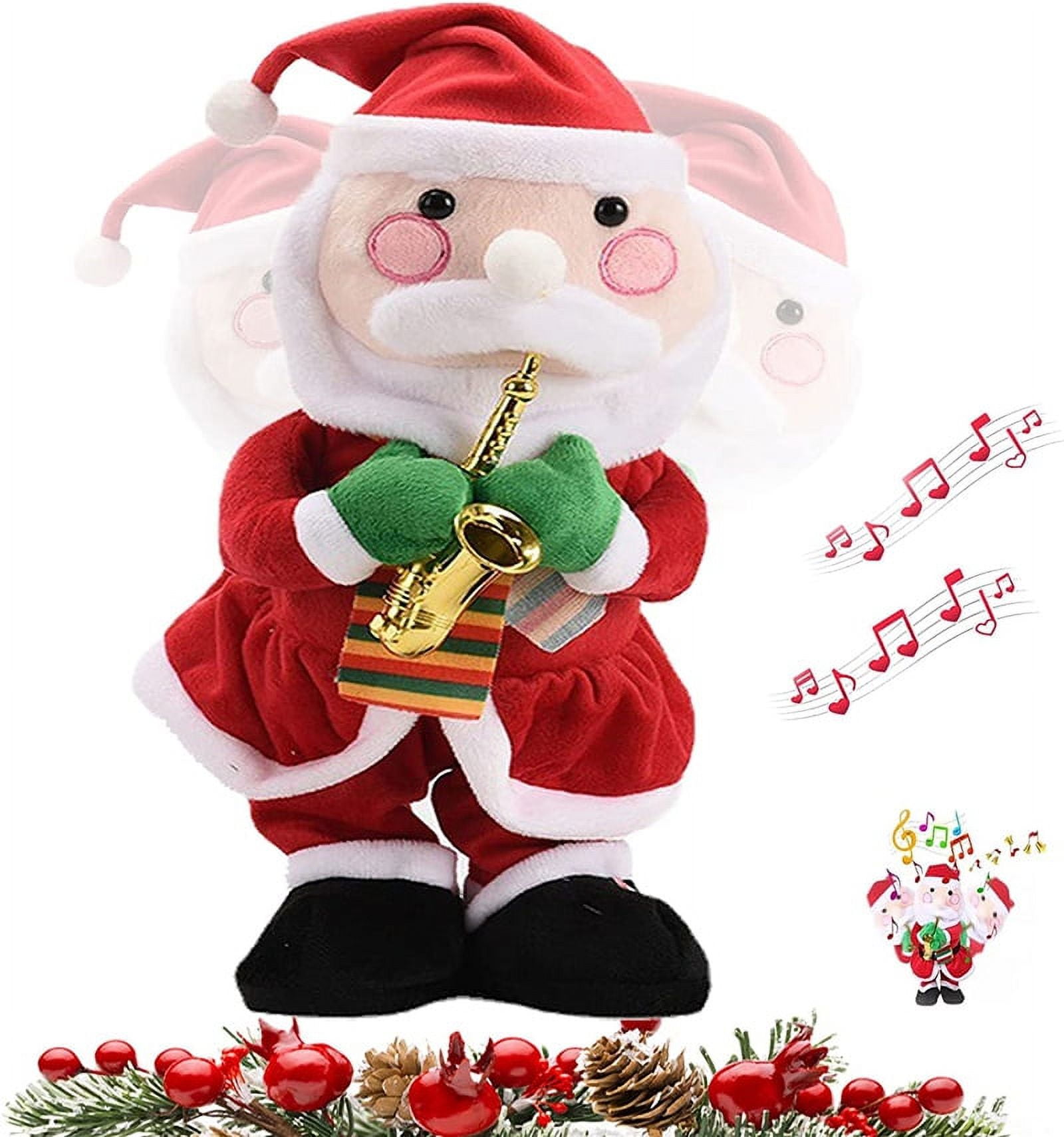 Electric Blowing Saxophone Santa,Christmas Playing Saxophone Santa ...