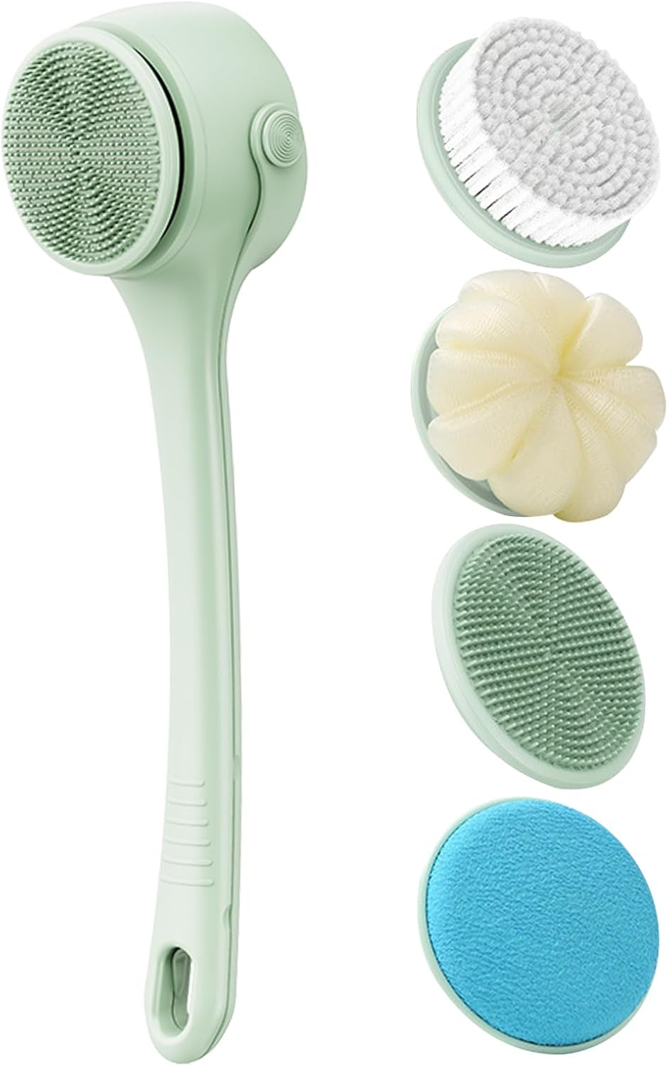 Electric Body Brush Back Scrubber for Shower,Auto Rotating Waterproof ...
