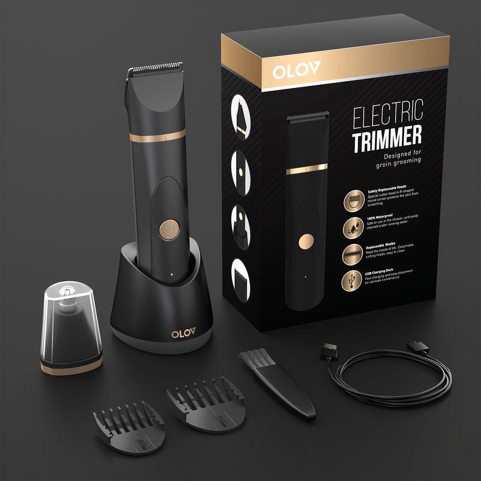 Electric Body Hair Trimmer- Groin Hair Trimmer, Ball Trimmer for Men ...