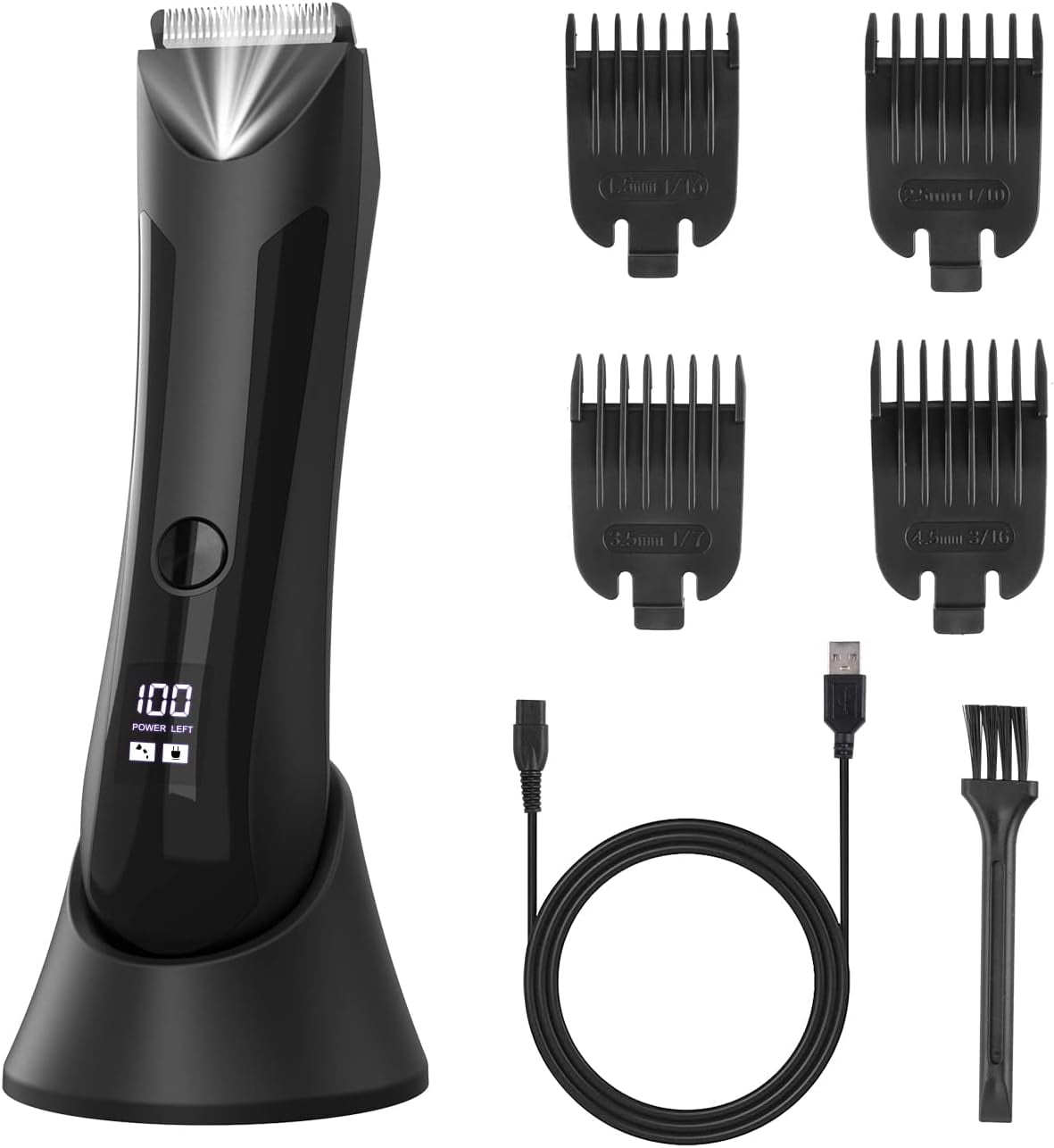Electric Body Hair Trimmer for Men, Pubic Hair Shaver Clipper ...