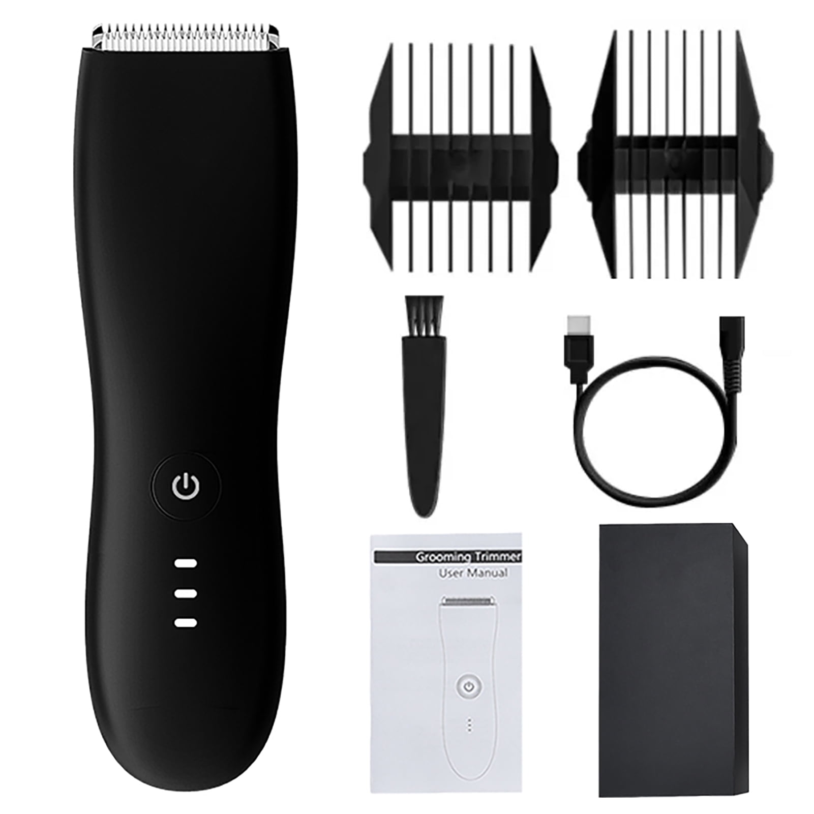 Electric Body Hair Trimmers for Men Ball Beard Trimmer Groin Pubic ...