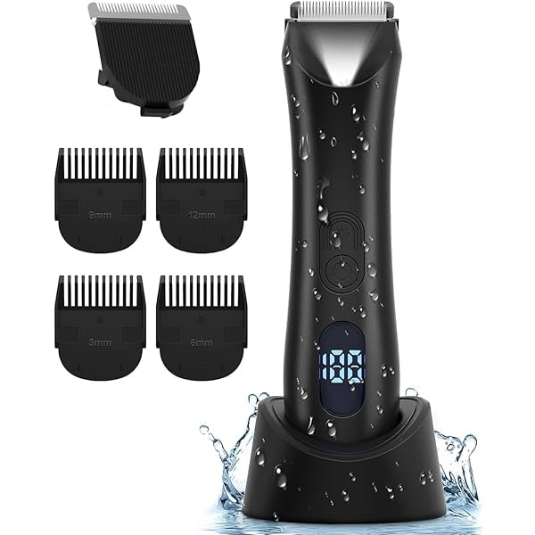 Electric Body Trimmer for Men and Women, Waterproof Groin Hair Groomer ...