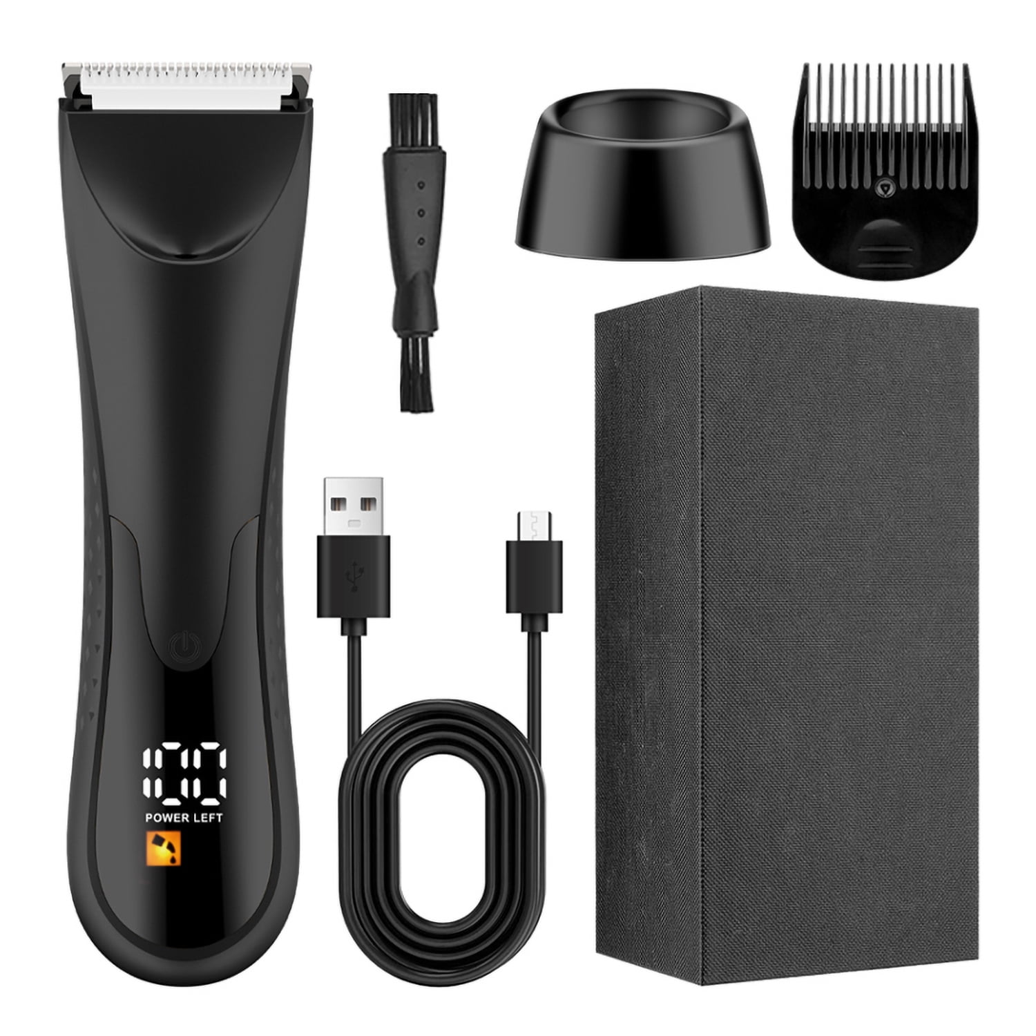 Ball Shaver for Men, MICHPONG Body Hair Trimmer Waterproof w/ LED ...