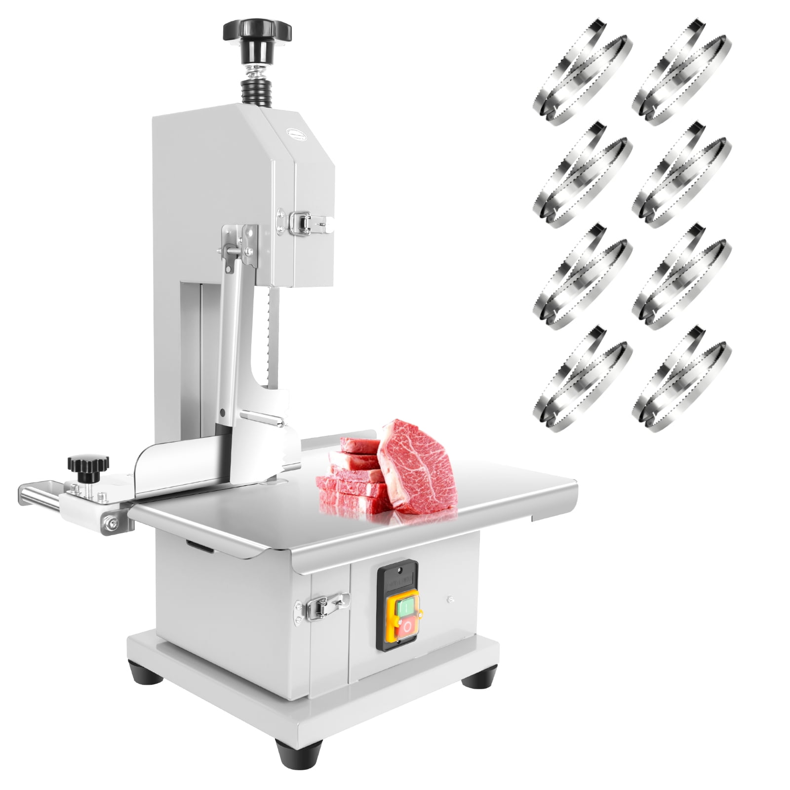 Electric Bone Saw Machine,110V Butcher Bandsaw with 8 Blades,19in(L ...