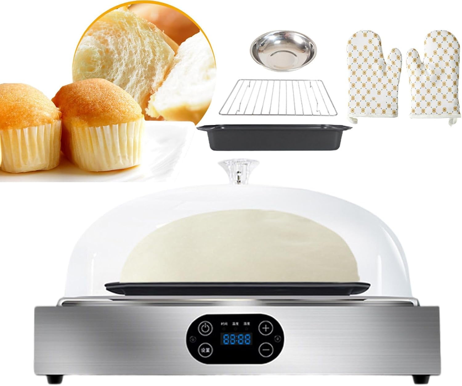 Electric Bread Dough Proofer Machine, Led Touch Panel, Defrosting And ...