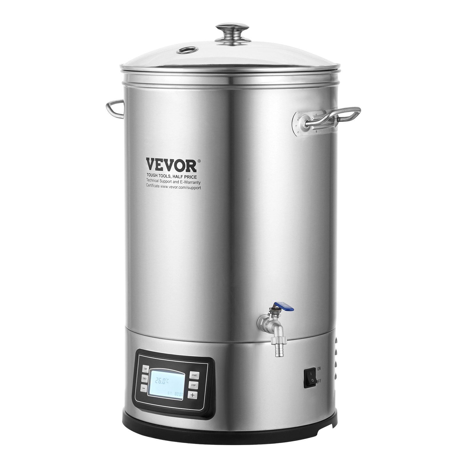 Electric Brewing System, 8 Gallon Stainless Steel All-in-One Home Beer ...