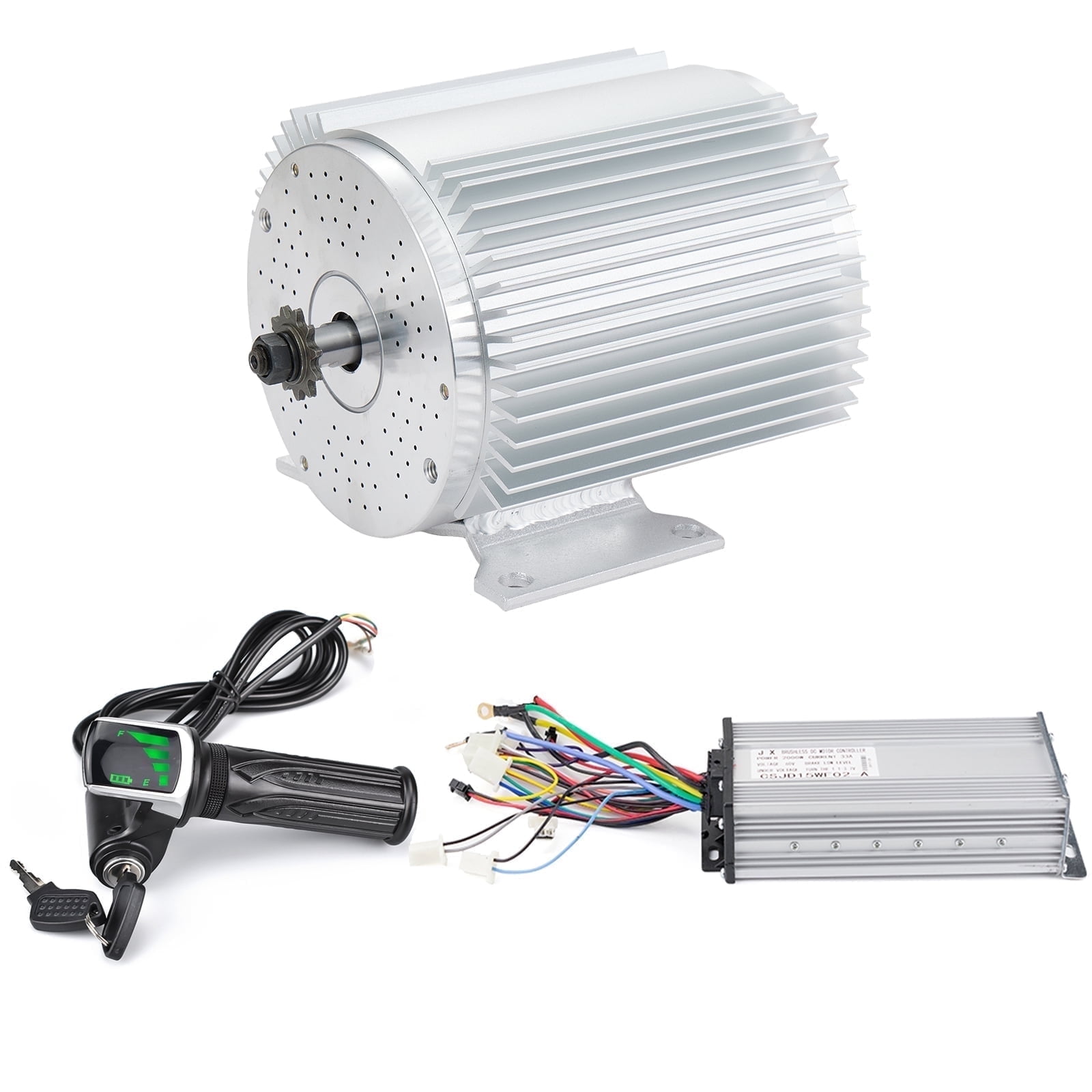 Electric Brushless DC Motor Kit, 48V 2000W High Speed Motor 4300RPM ...