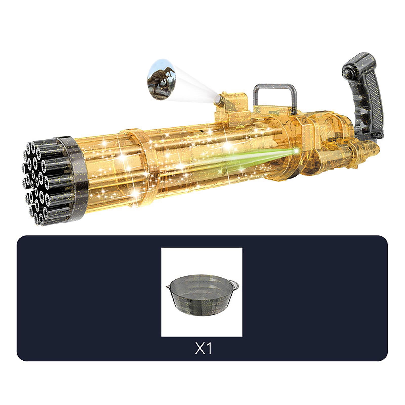 Electric Bubble Machine With LED Light And Projection Kids 25 Hole ...