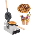 Electric Bubble Waffle Maker, 1400W Non-Stick Double-Side Heating for ...