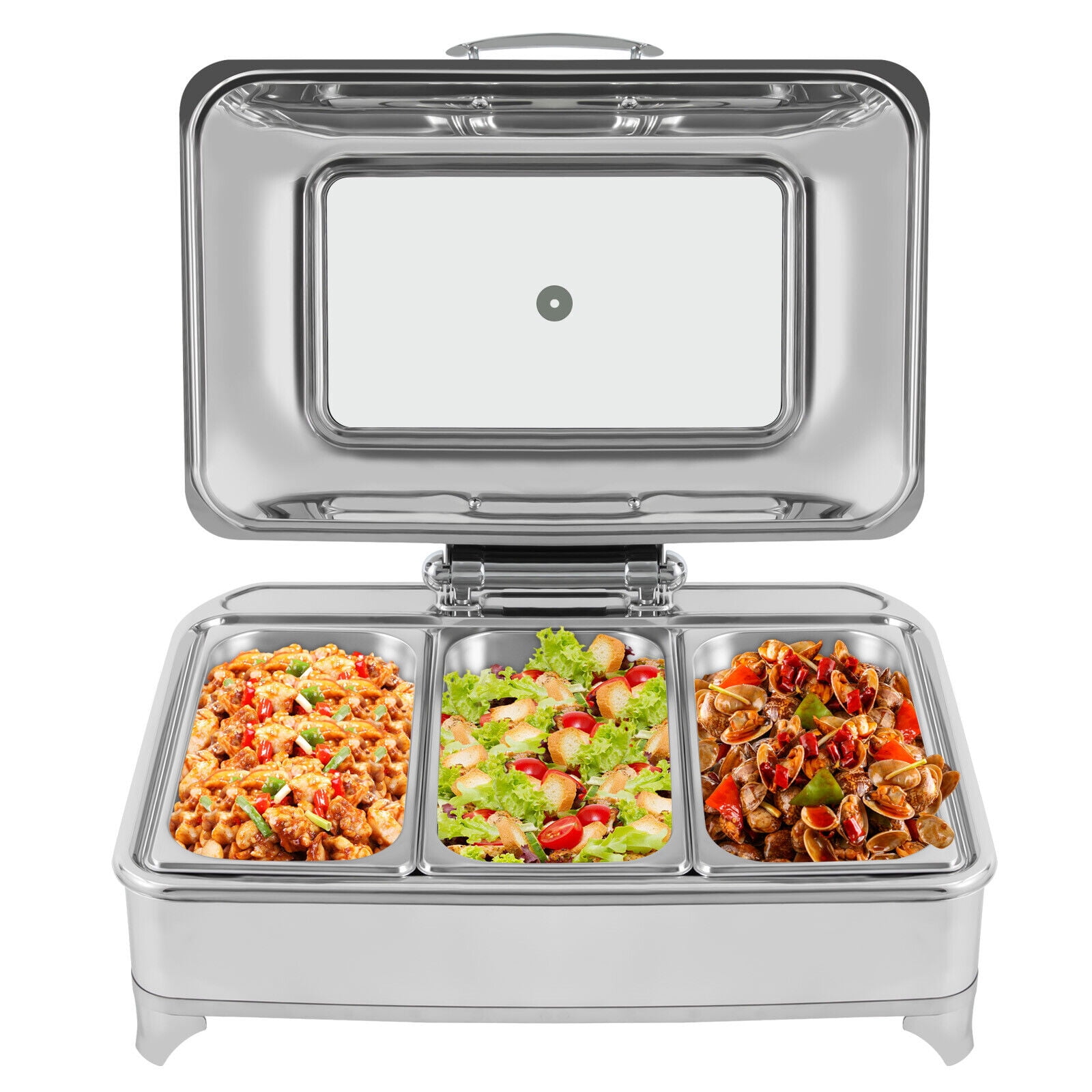 Electric Buffet Food Warmers Commercial Heat Food Countertop Silver ...