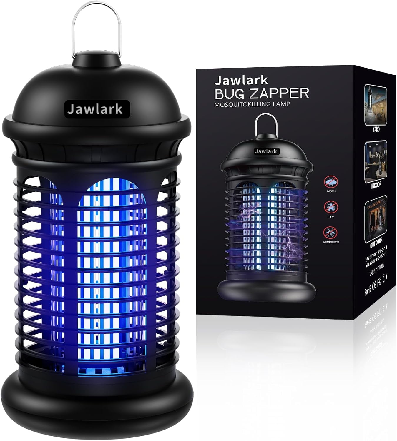 Electric Bug Zapper, 4200V Mosquito Zapper Outdoor Indoor, IPX6 ...