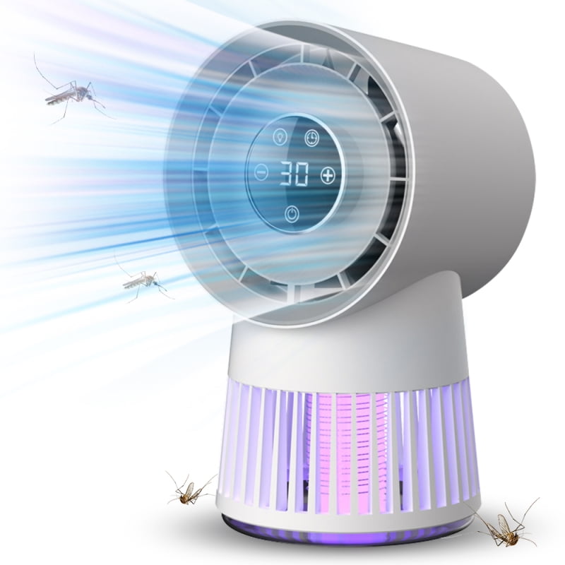 Electric Bug Zapper Bladeless Fan 8H Timer 20 Gears 2000V Mosquito ...