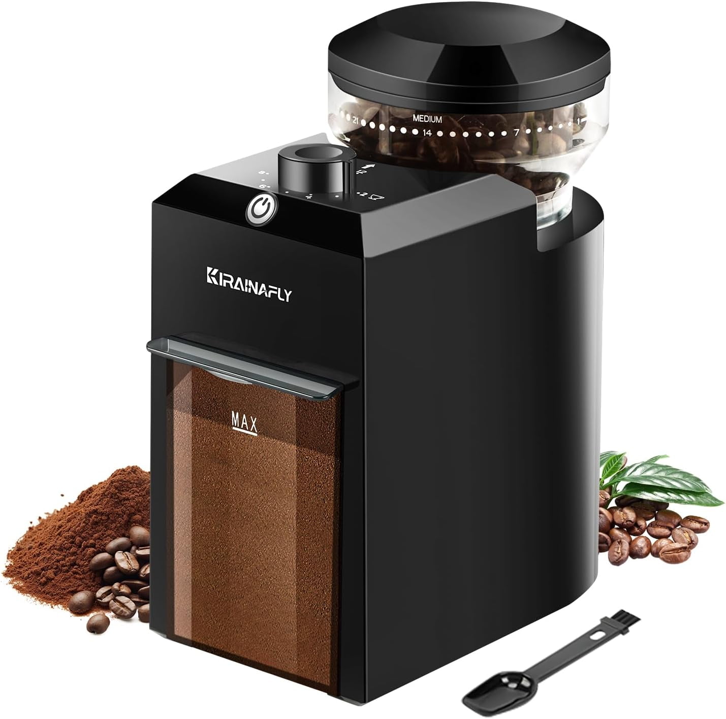 Electric Burr Coffee Grinder,Adjustable coffee grinder with 28 Precise ...