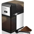 Electric Burr Coffee Grinder, Automatic Flat Burr Coffee for French ...