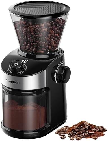 Electric Burr Coffee Grinder for Home Use, Coffee Bean Grinder for 32 ...