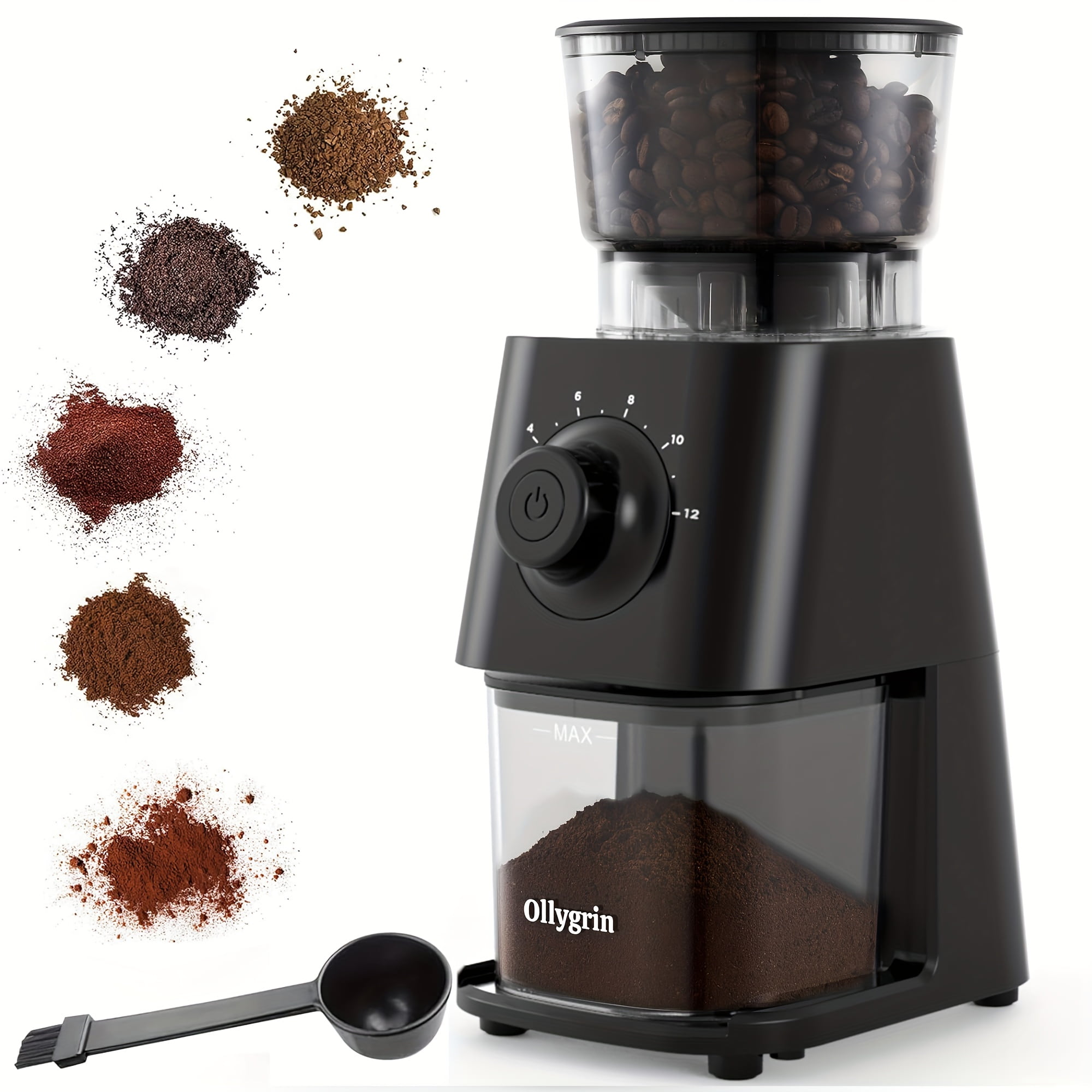 Electric Burr Coffee Grinder with 30 Precise Grind Settings for ...