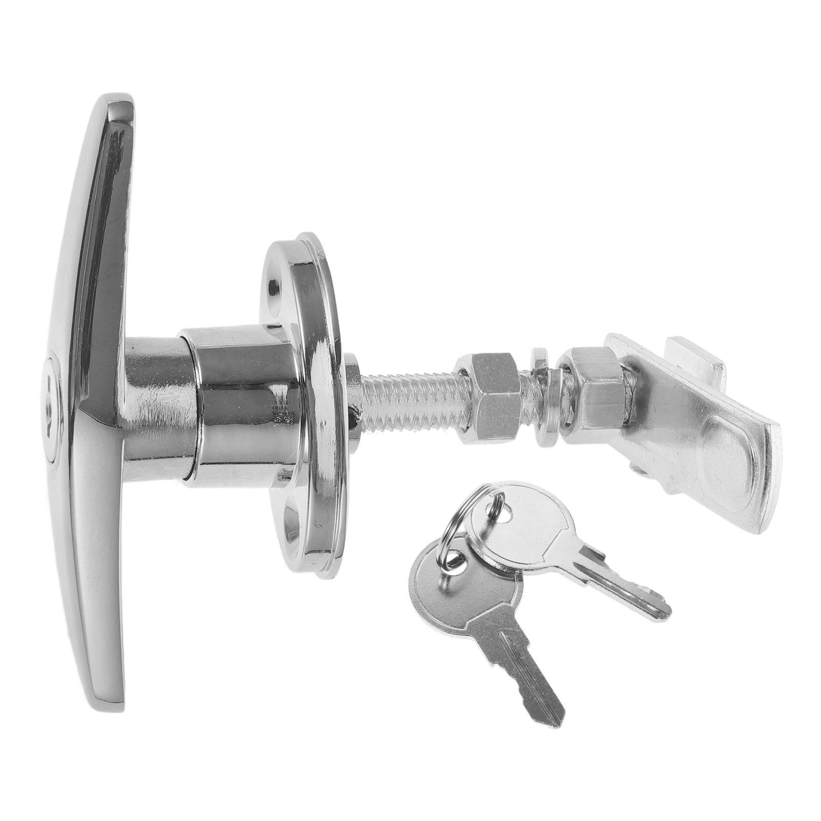 HOMEMAXS Silver Zinc Alloy Cabinet Lock with Key for Home Smooth ...