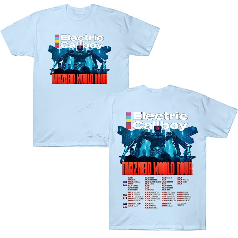 Electric Callboy Tanzneid World Tour 2026 T-shirt Short Sleeve Unisex ...