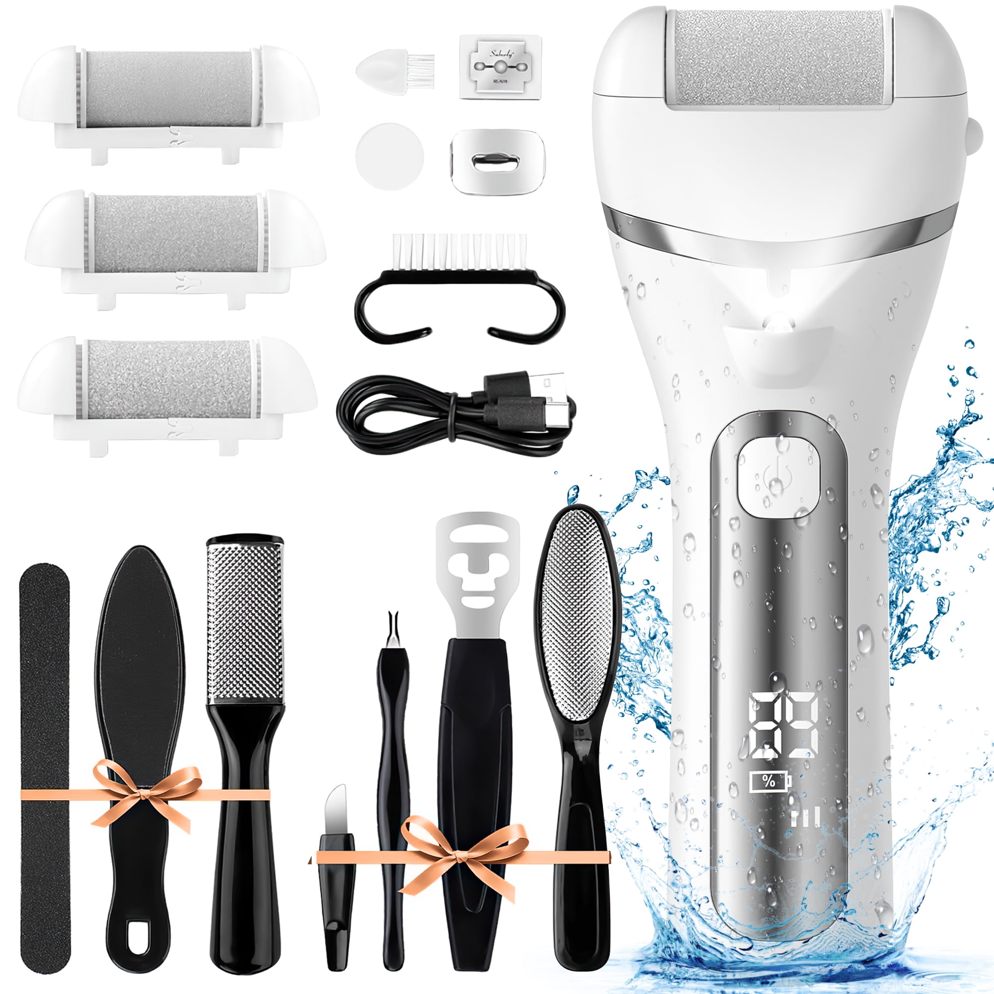 Electric Callus Remover for Feet, 3 Speed Foot Callus Remover Kit W/ 3 ...