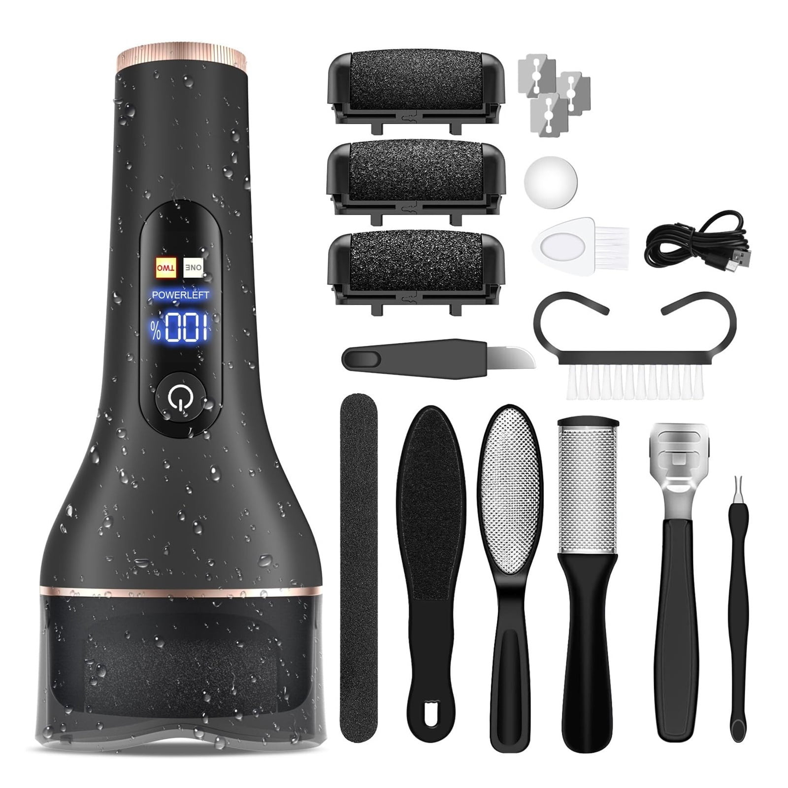 Electric Callus Remover for Feet,Rechargeable Portable Electronic Foot ...