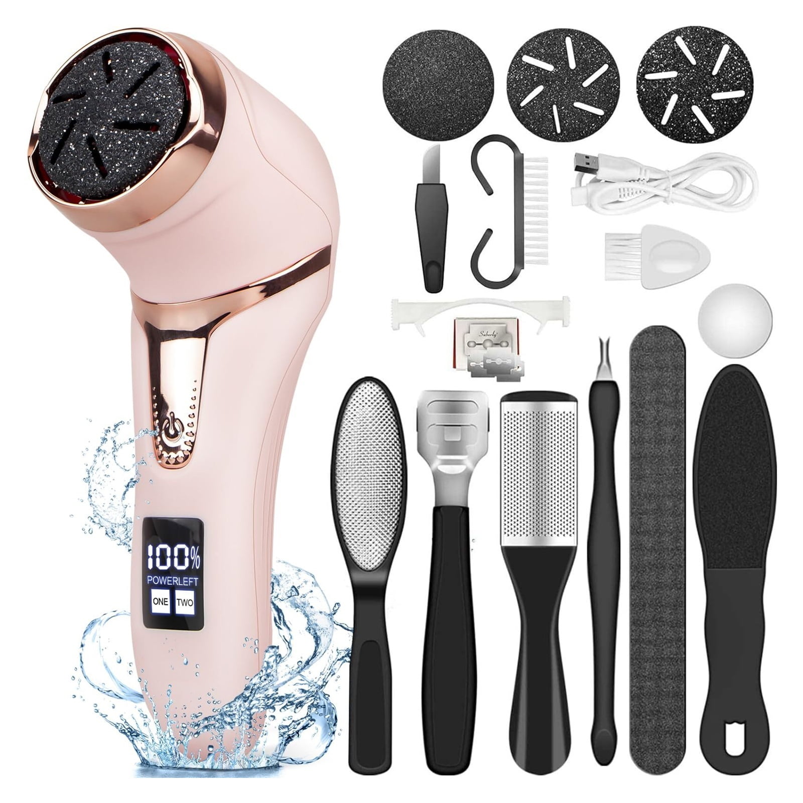 Electric Callus Remover for Feet (with Dander Vacuum), Portable ...