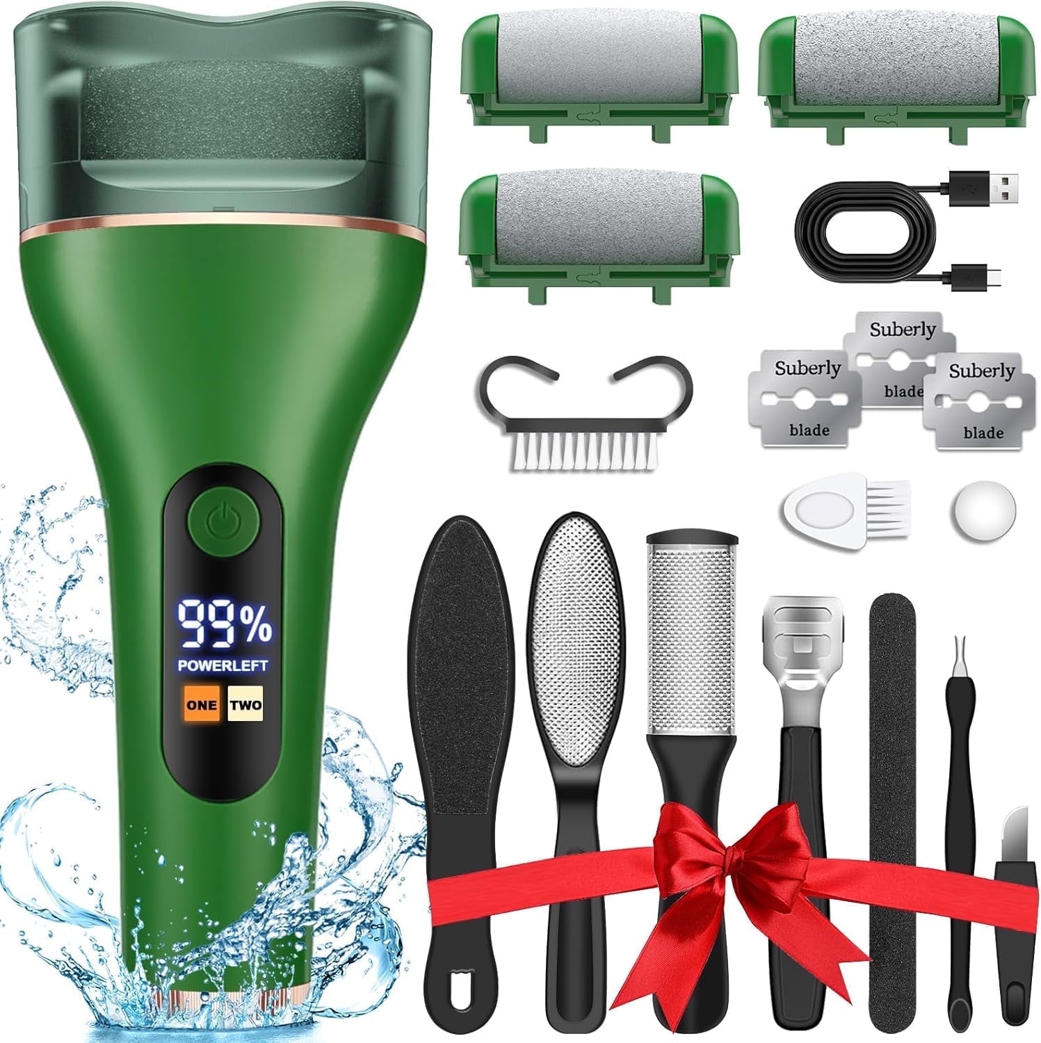 Electric Callus Remover for Dead Skin,Calluses,16 In 1 IPX7 Foot Callus ...