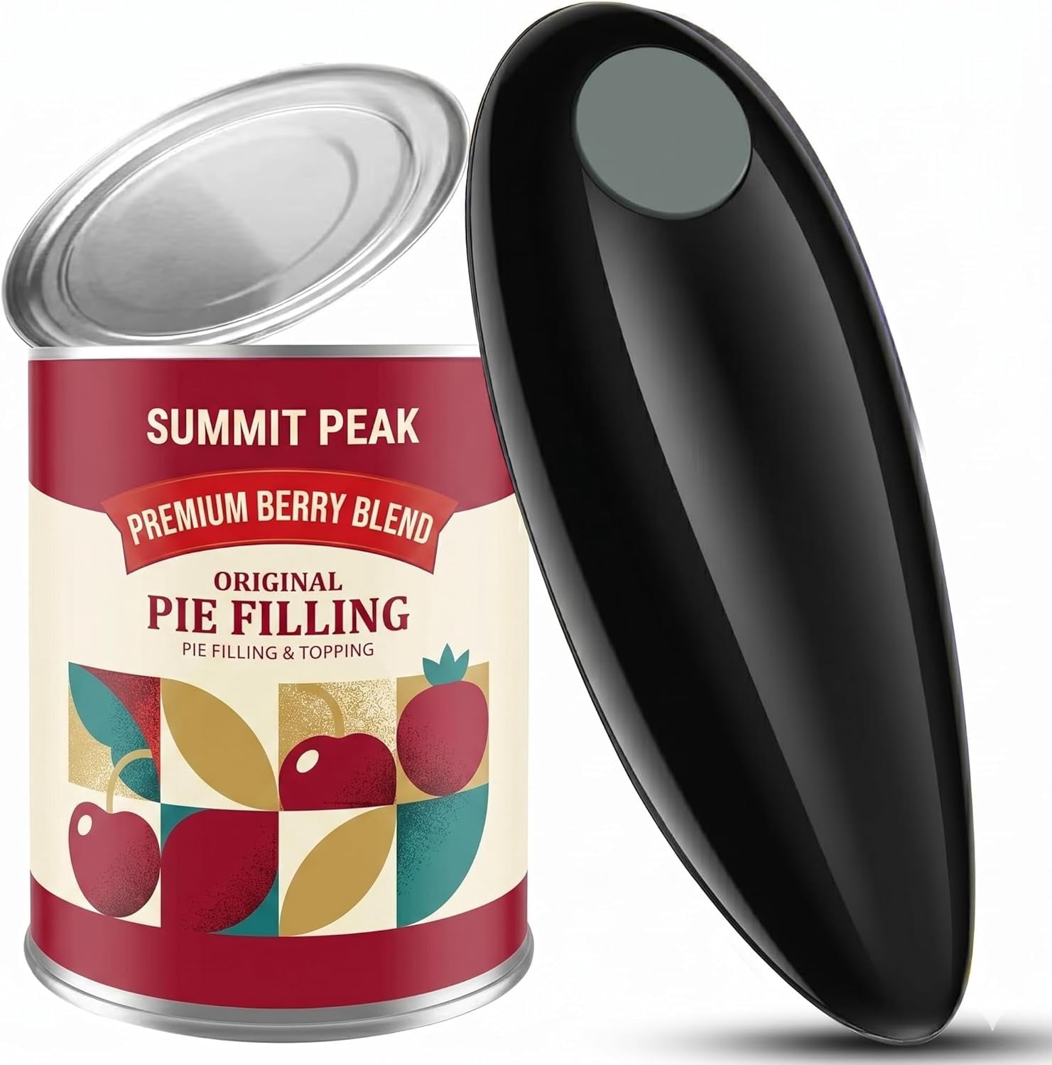 Electric Can Opener, One-Touch Automatic Handheld Can Opener with ...