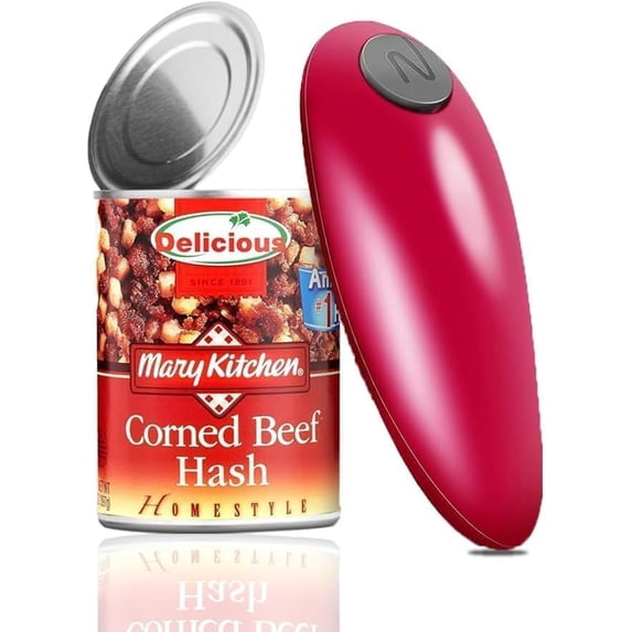 Electric Can Opener - One Touch Battery Operated Automatic with Smooth ...