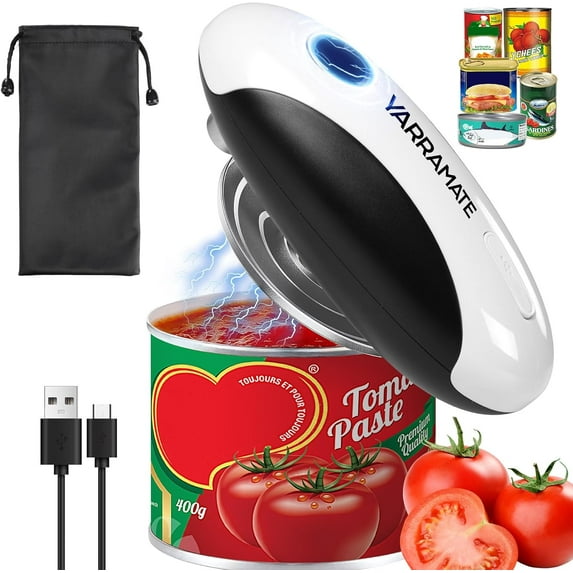 Electric Can Opener, One Touch Recharable Automatic Openers for Kitchen ...
