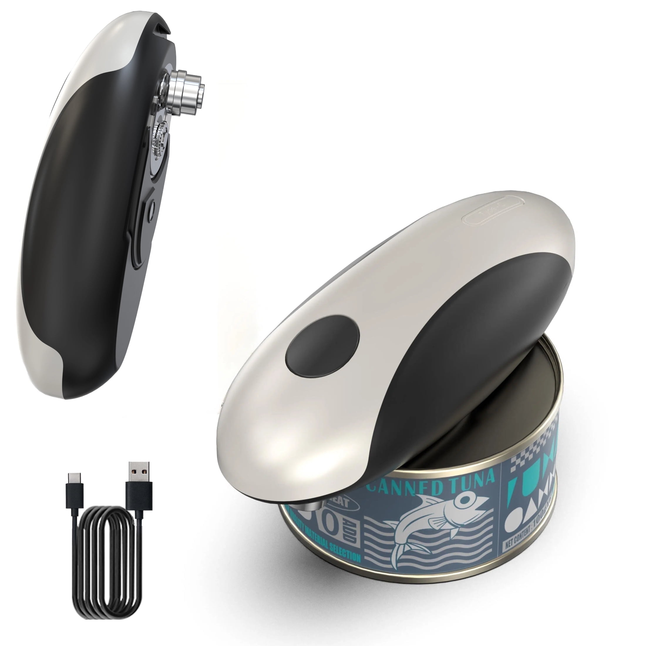 M‌SAS Electric Can Opener - USB Rechargeable Automatic Opener, Hands ...