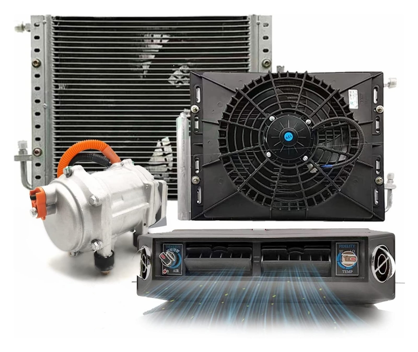 Electric Car Air Conditioner,12v 24v Parking Air Conditioning Fan For ...