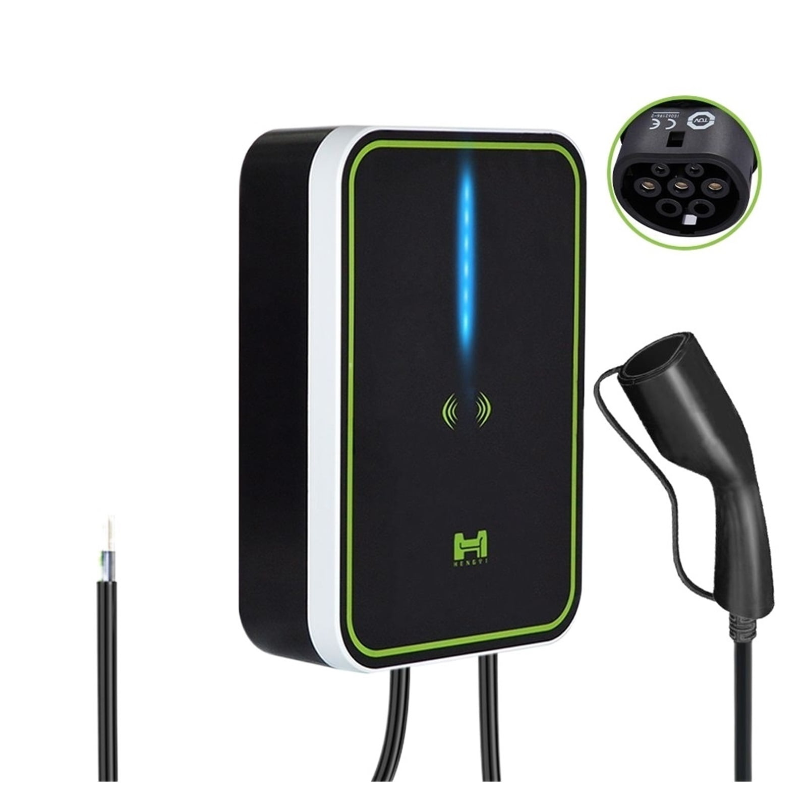 Electric Car Charger, 11KW 3P Type2 Portable EV Charger Switchable 16A ...