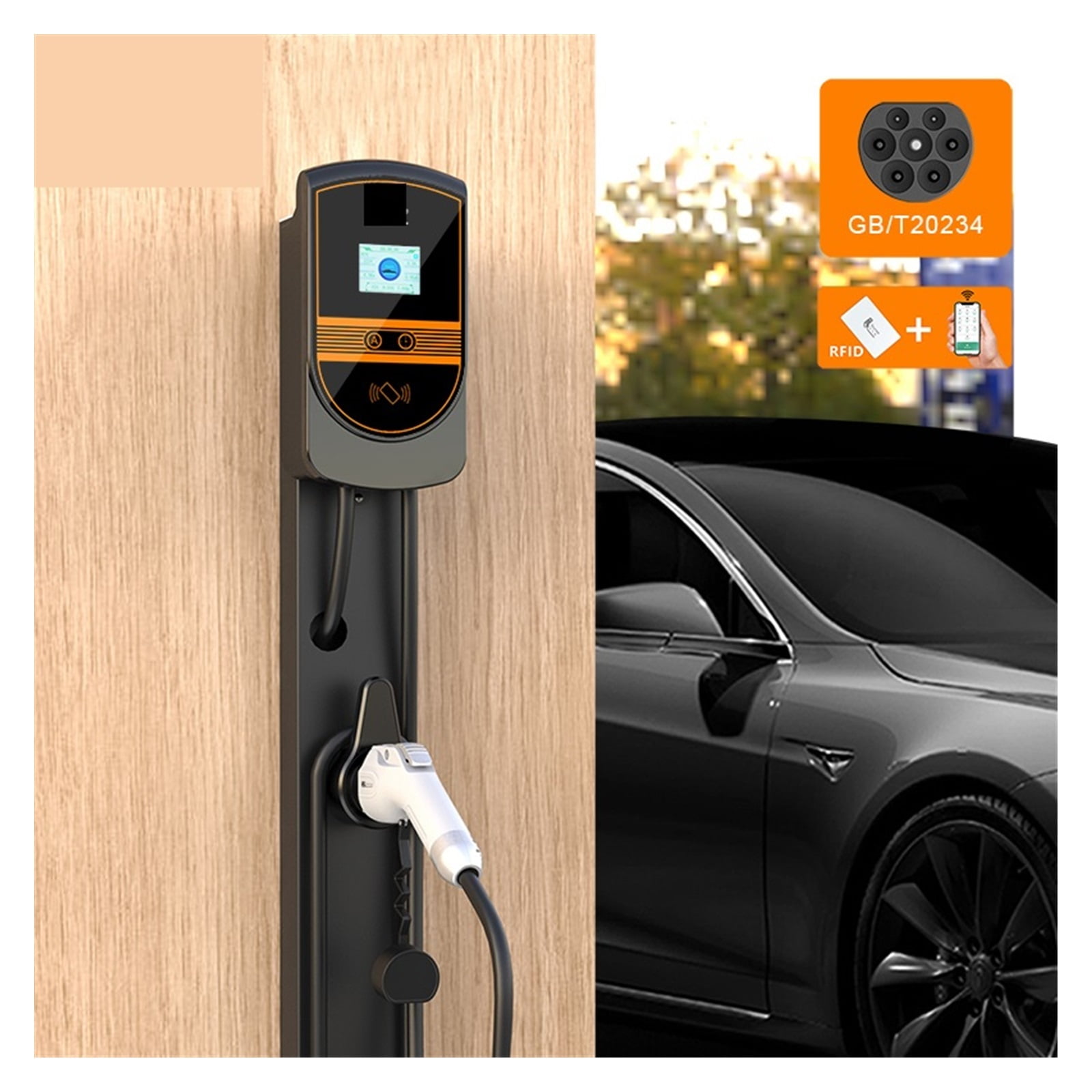 Electric Car Charger, EV Charger GB/T Cord EVSE Wallbox Electric ...
