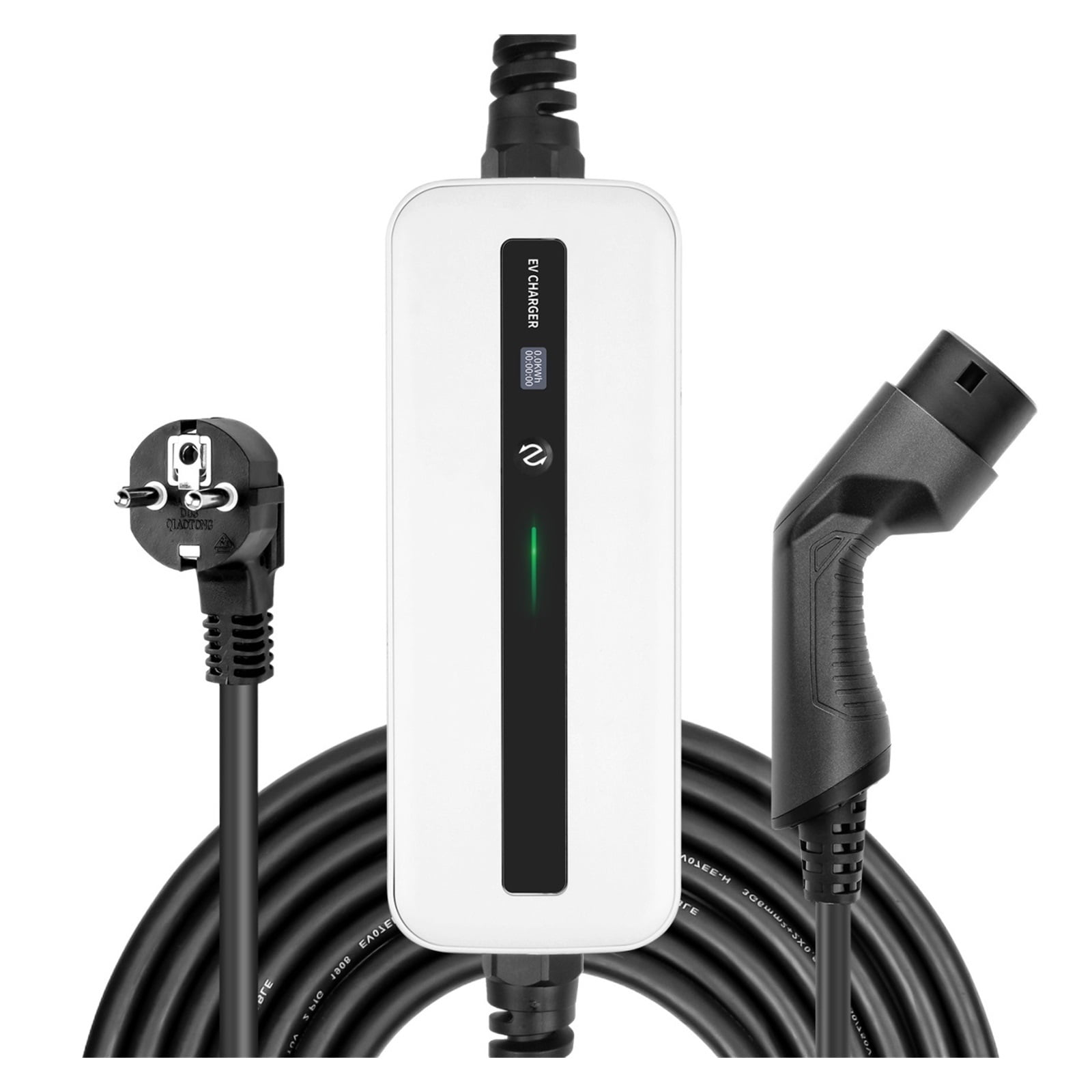 Electric Car Charger, EV Charger Type 2 Portable EV Charging Box Cable ...