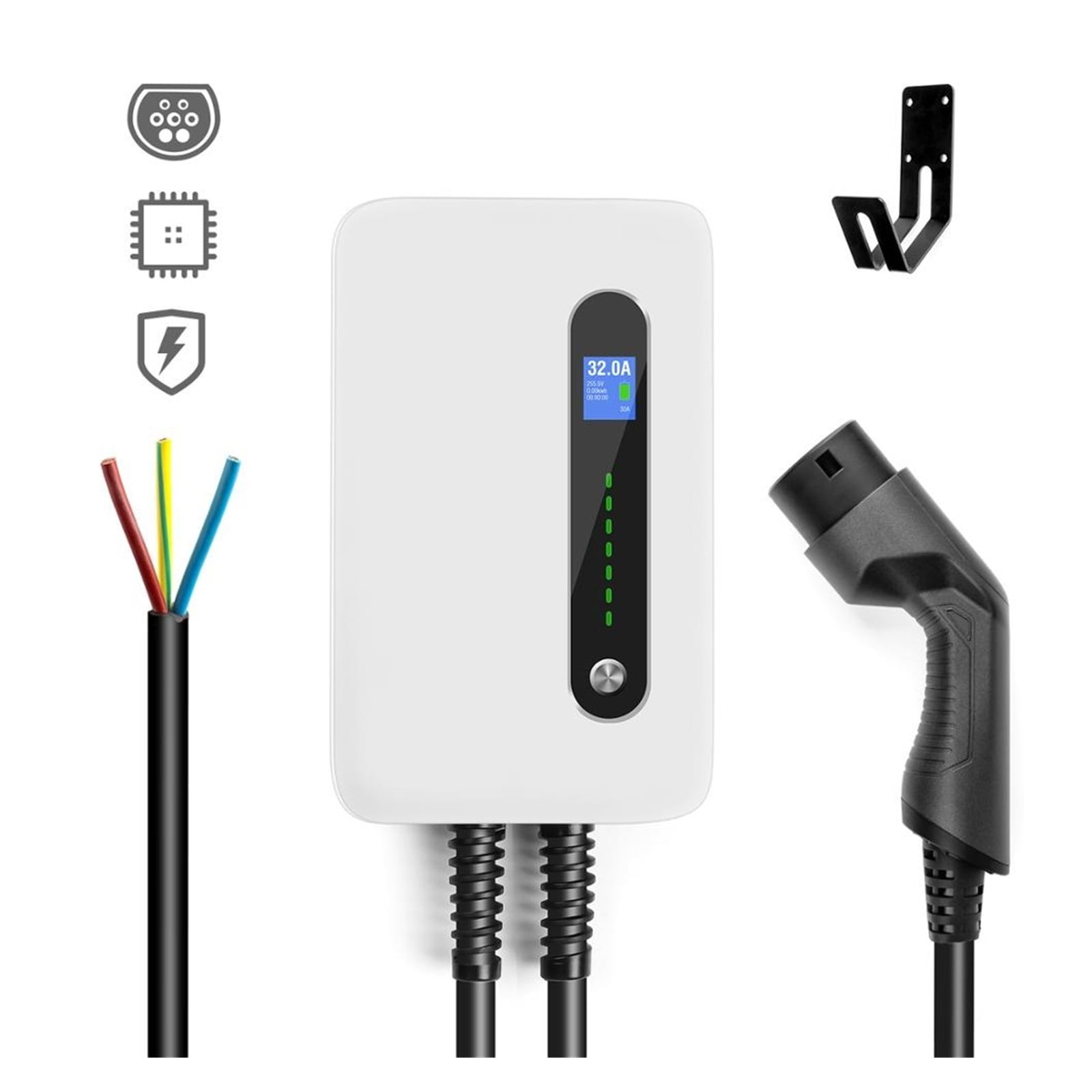 Electric Car Charger, EV Charging Station Cable 32A Electric Vehicle ...