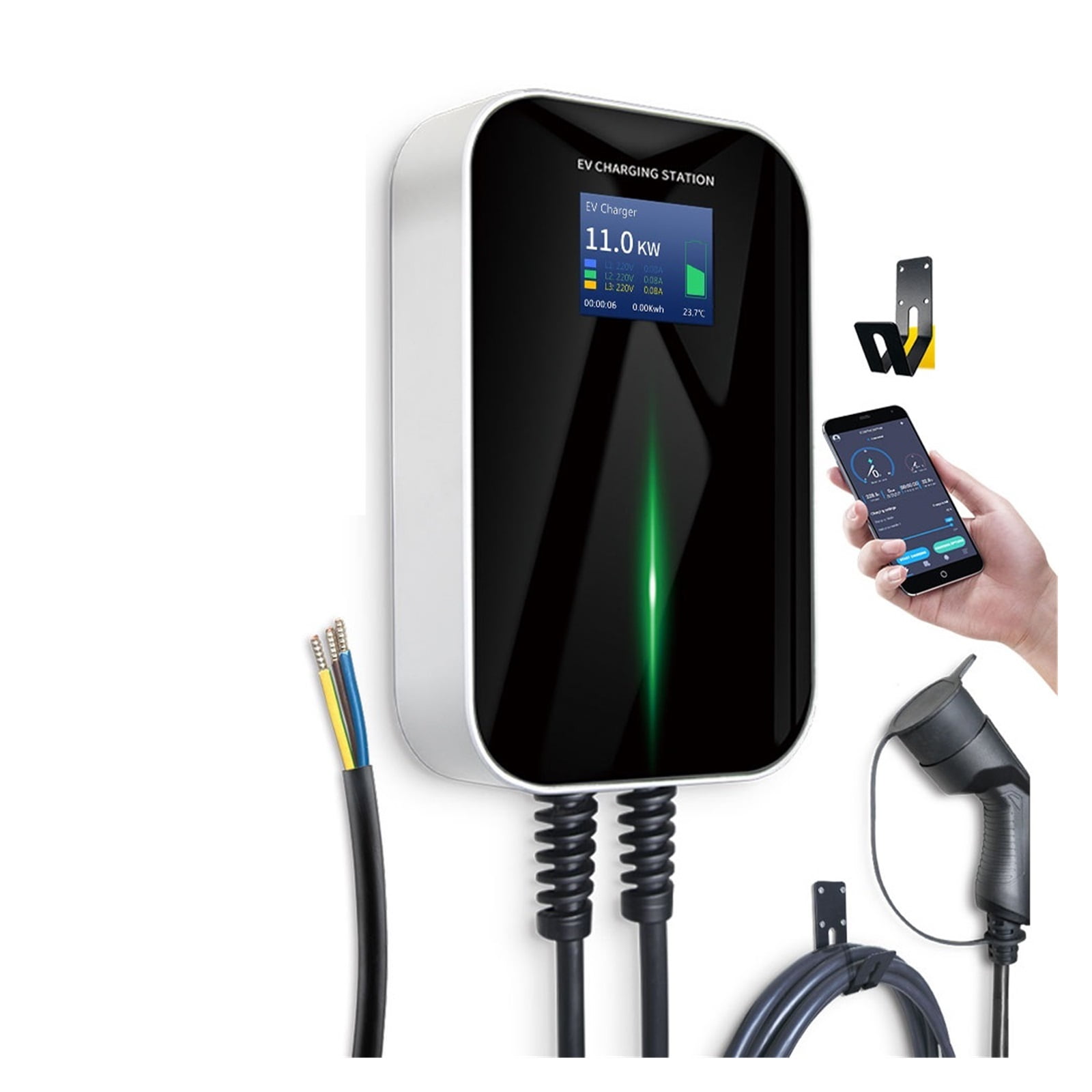 Electric Car Charger, Electric Vehicle Charging Station, App Control ...