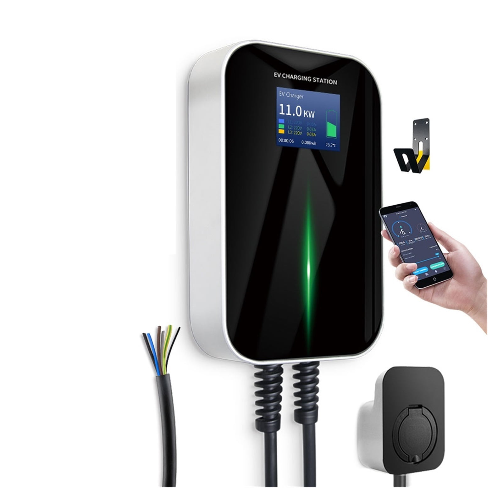 Electric Car Charger, Electric Vehicle Charging Station, App Control ...