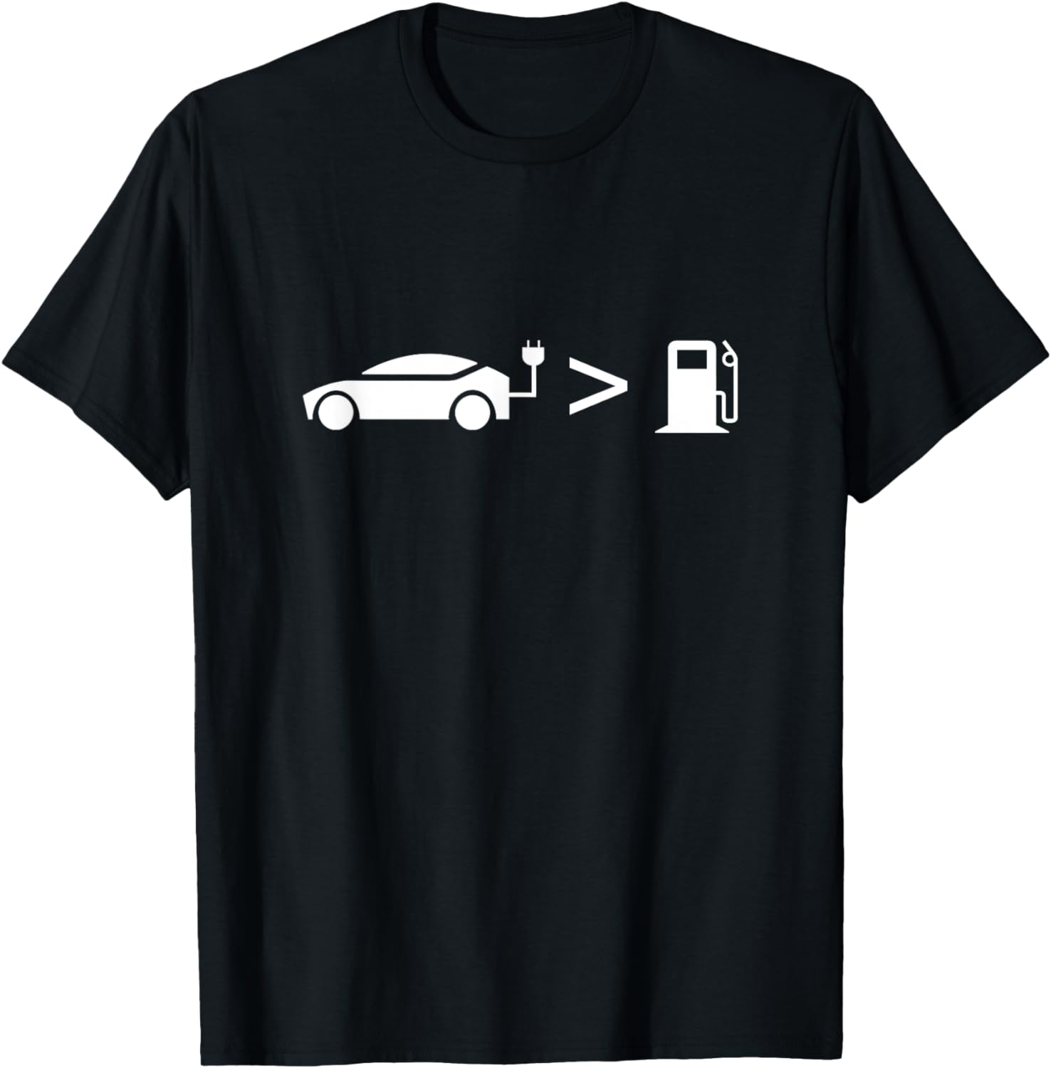 Electric Car Electric Vehicle EV is better than Gasoline T-Shirt ...