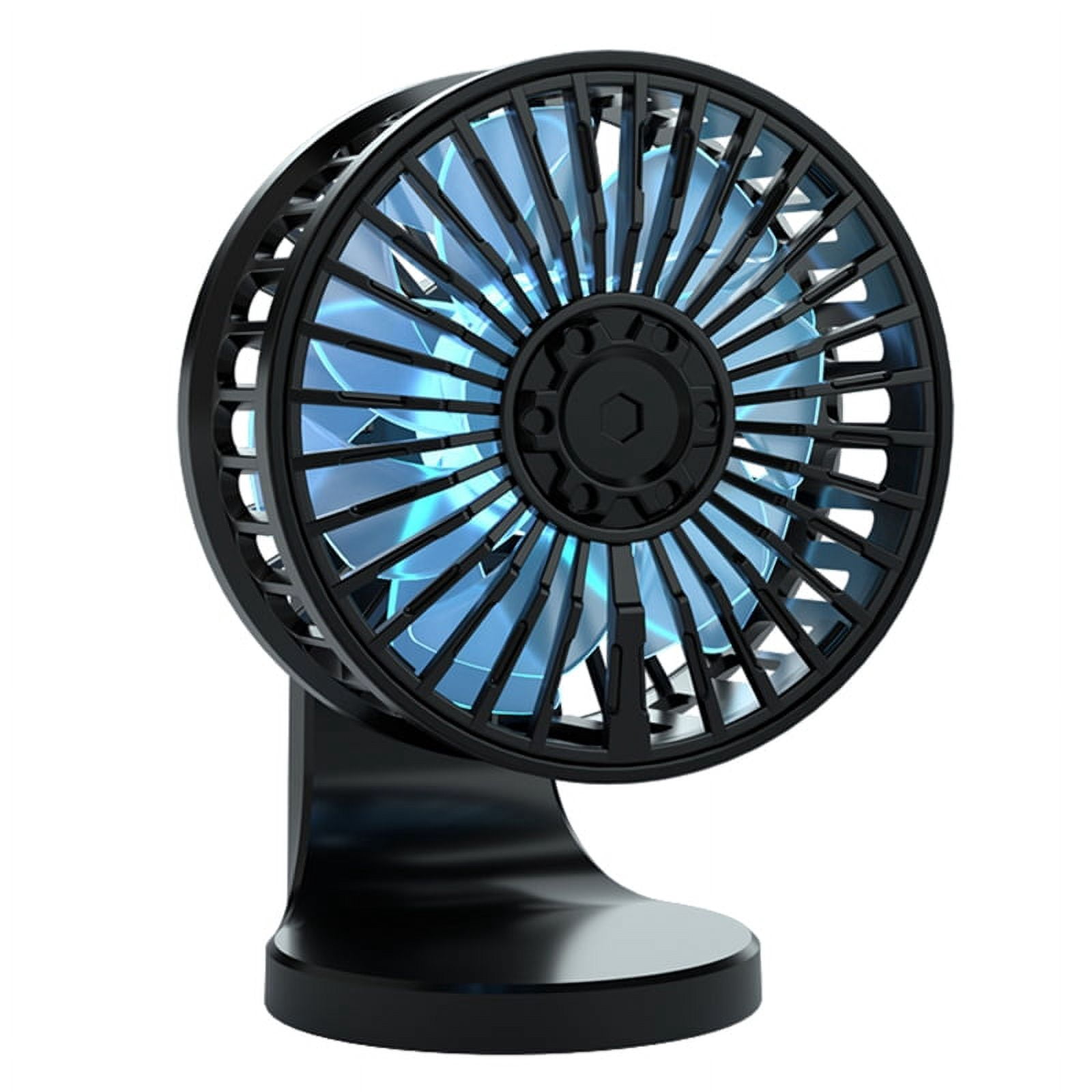 Electric Car Fan Dashboard Mounted 3 Speed 360 Rotation Car Auto ...