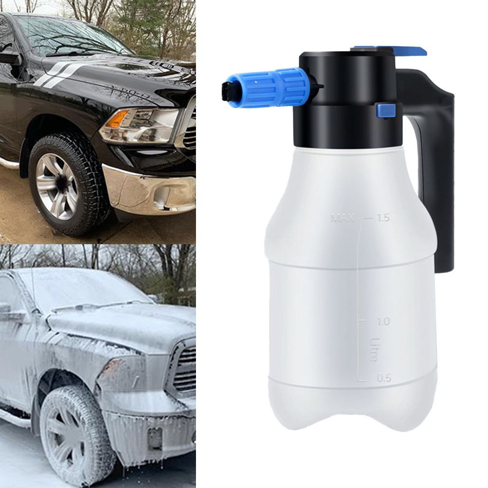 Electric Car Foam Sprayer With Usb 1.5 Liters Car Wash Kit Foam Pump ...