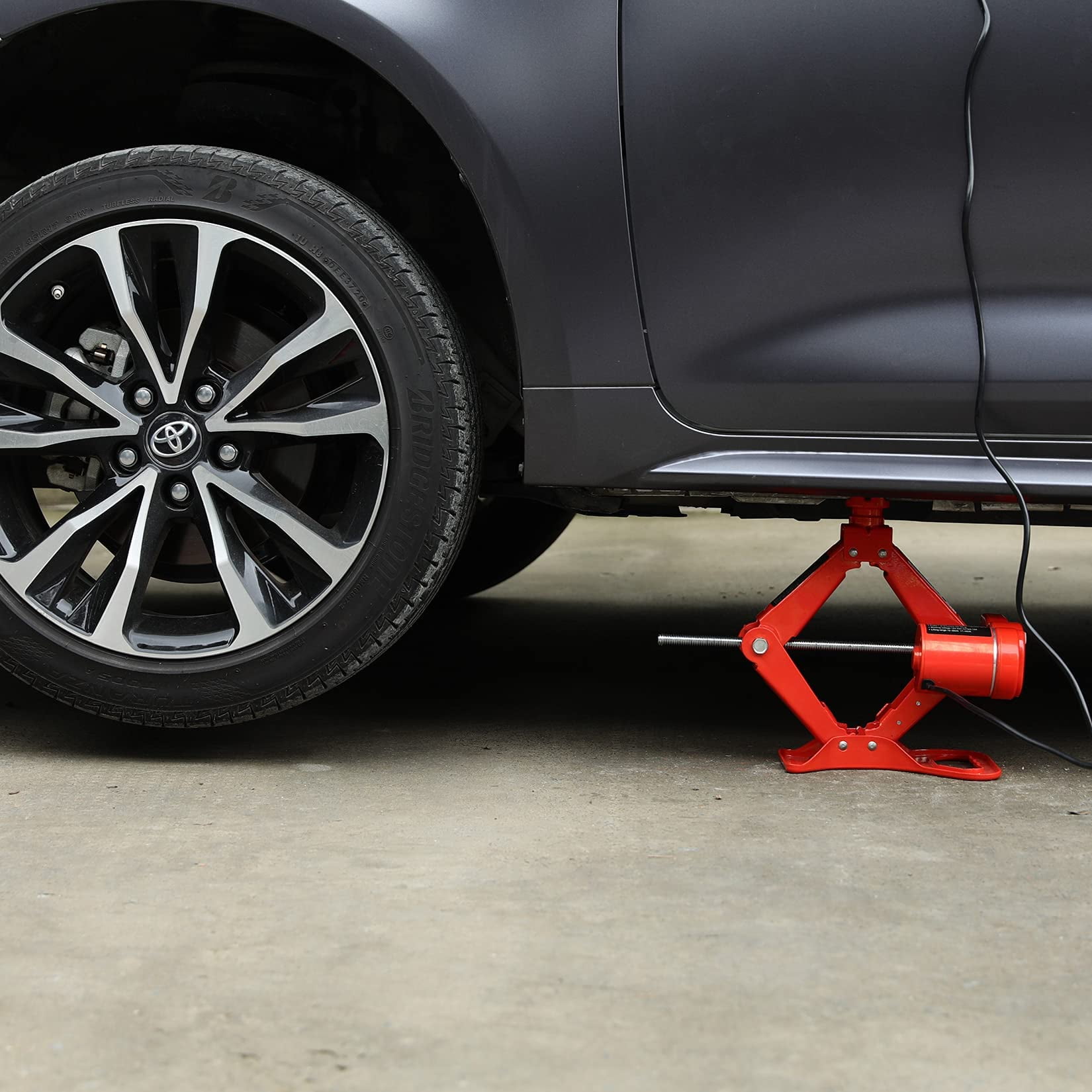 Electric Car Jack Kit, 3 Ton/6600 LBS 12V Hydraulic Jack Lift, Portable ...