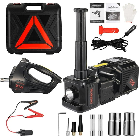 Electric Car Jack kit 5 Ton 12V Electric Floor Jack Lift for Vehicle ...