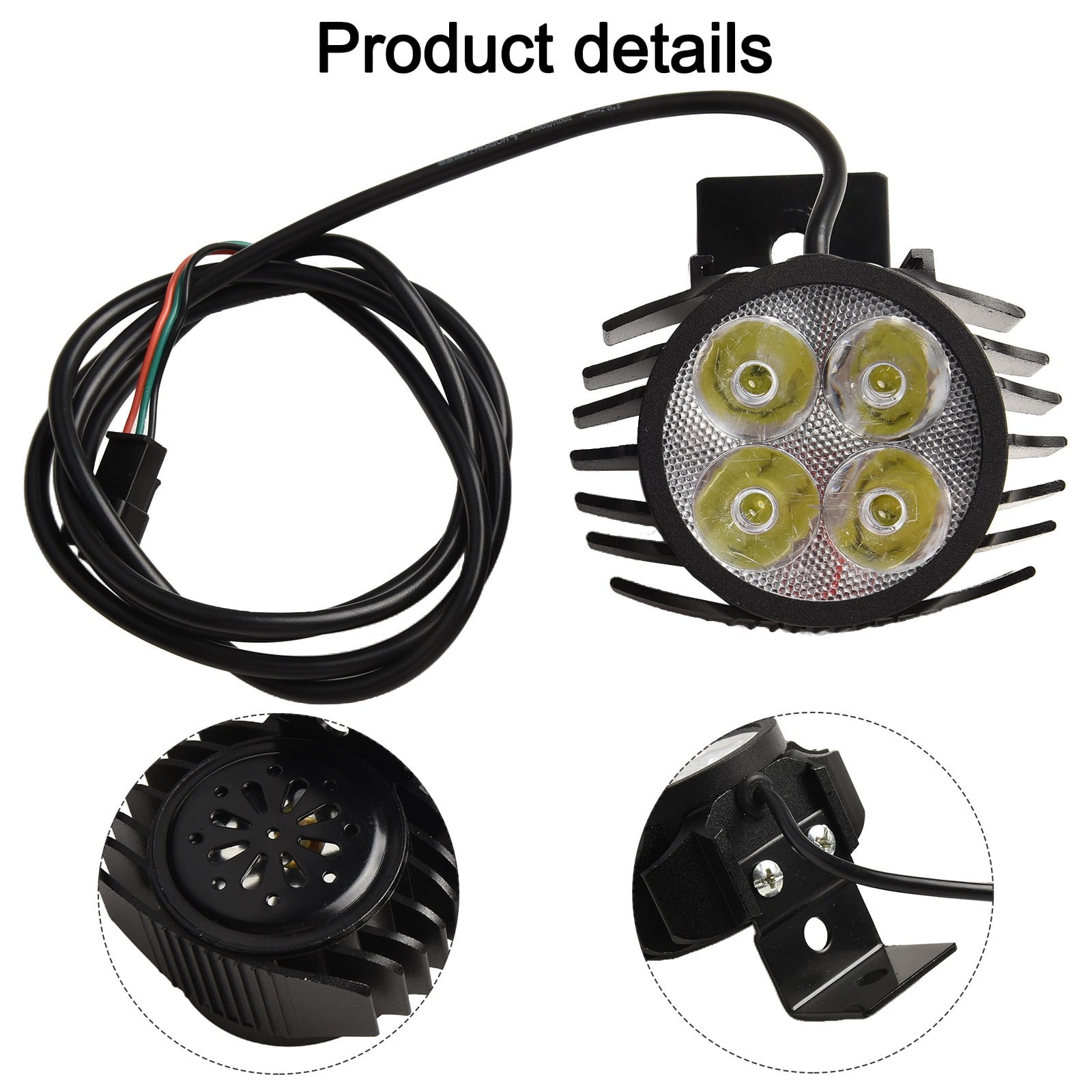 Electric Car Led Headlights Aluminum Alloy Headlights with Lens Lights ...