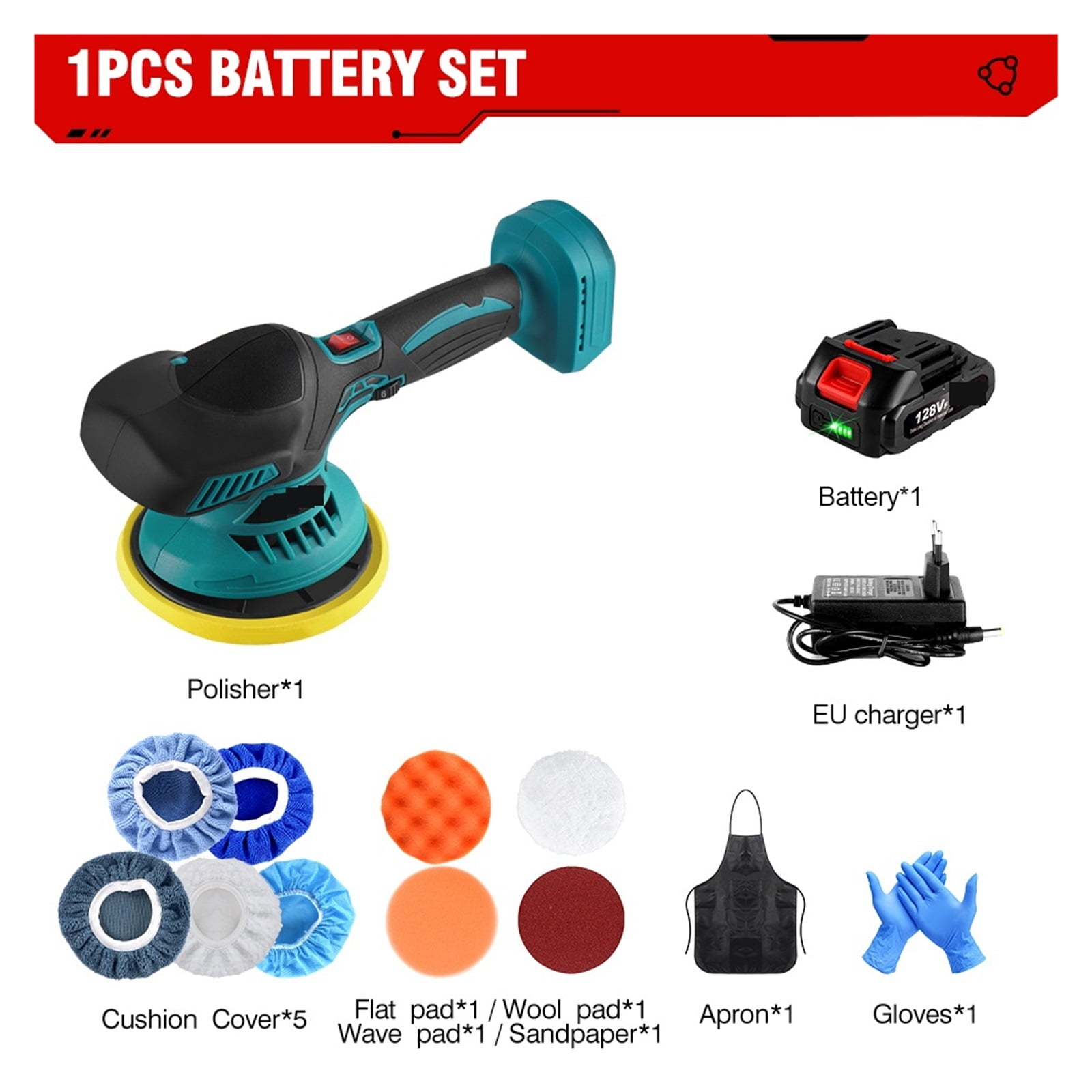 Cordless Car Polisher Electric Polisher Wireless Automobile Car ...