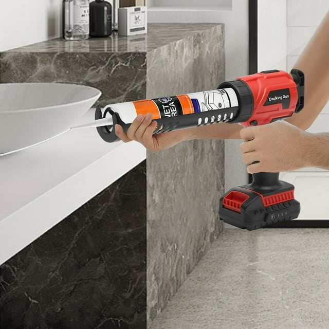 Electric Caulk Gun 20V Max Cordless Caulking Gun with Battery Adjustable Speed - Walmart.com