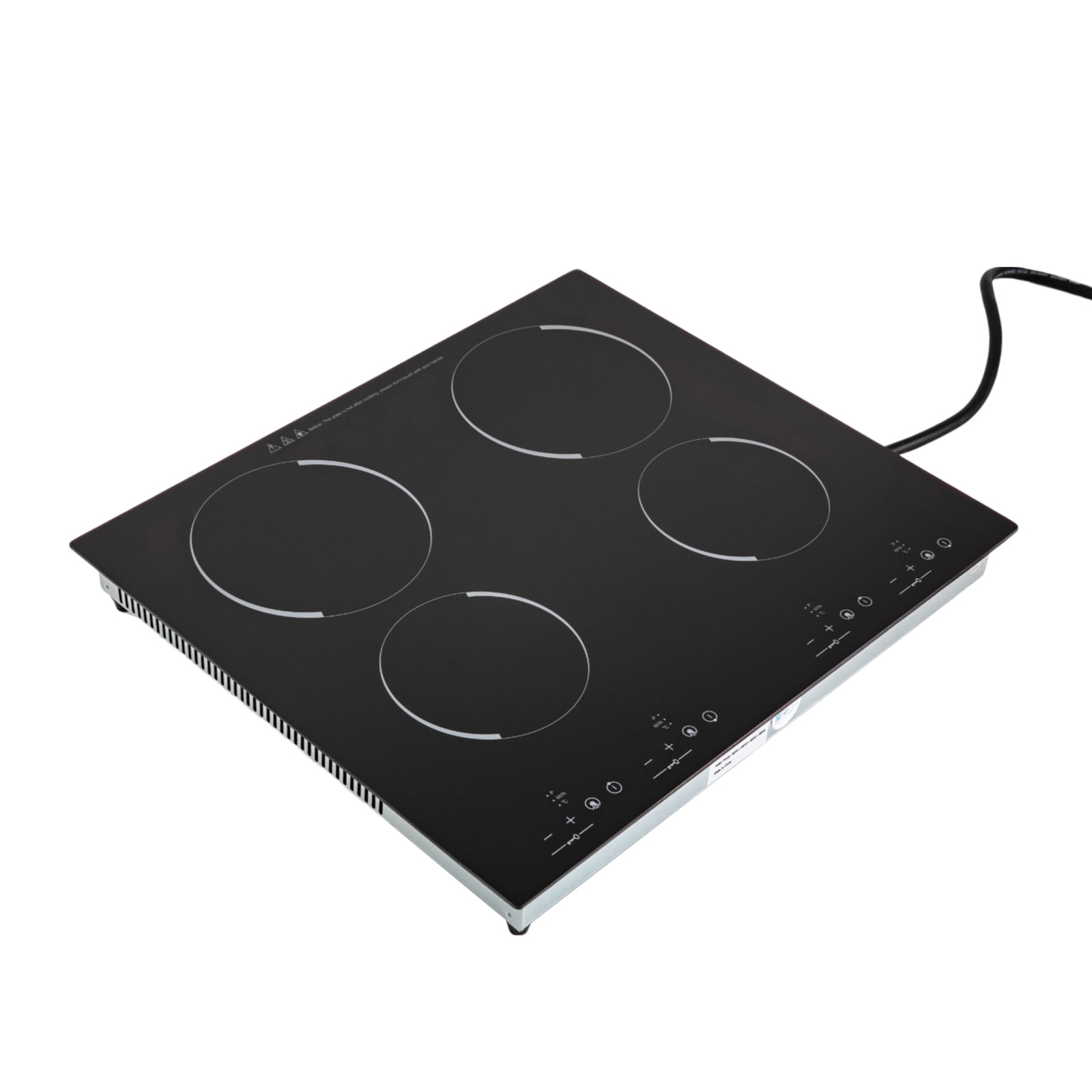 Electric Ceramic Cooktop, Far Infrared Heating with 9 Levels, 4 Burners ...