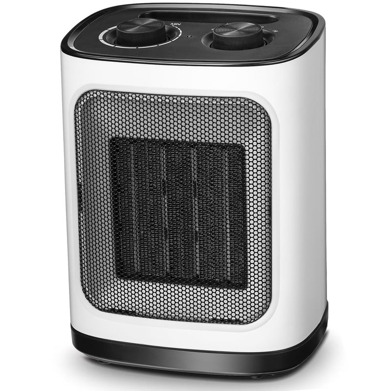 Electric Ceramic Space Heater,White,Portable Heaters Fan,for Indoor ...