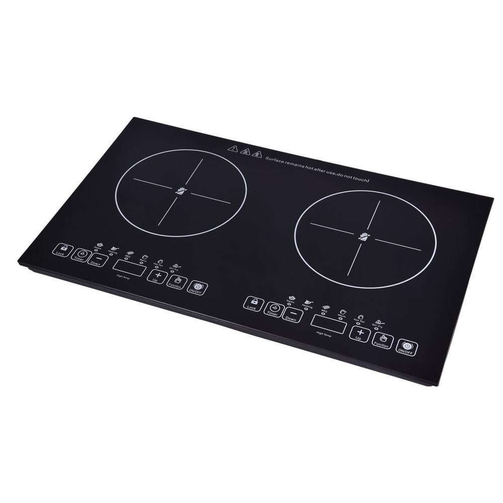 Electric Ceramic Stove 110V Touch Control Electric Cooktop 2000W+2000W ...